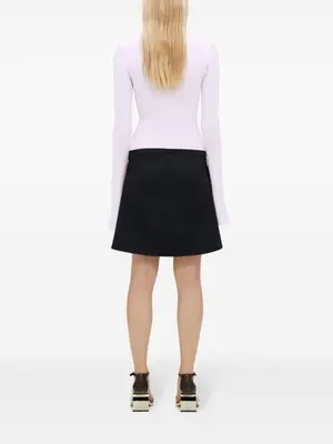 COURREGES V-neck Ribbed Jumper
