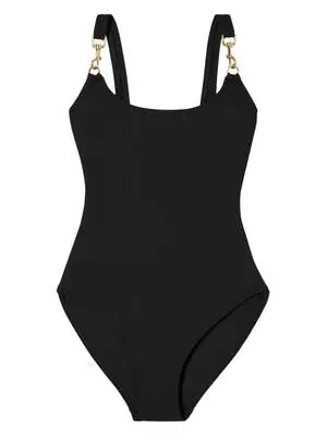 Tory Burch Clip-detail Tank Swimsuit - Black
