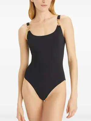 Tory Burch Clip-detail Tank Swimsuit - Black