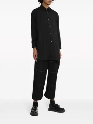 Comme Des Garçons High-low Hem Cotton Shirt