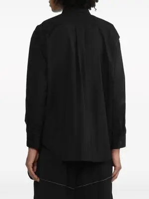 Comme Des Garçons High-low Hem Cotton Shirt