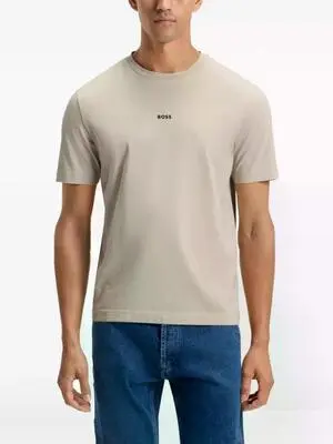 BOSS Relaxed-fit T-shirt With A Layered Logo Print