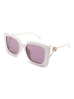Gucci Double G Oversize-frame Sunglasses