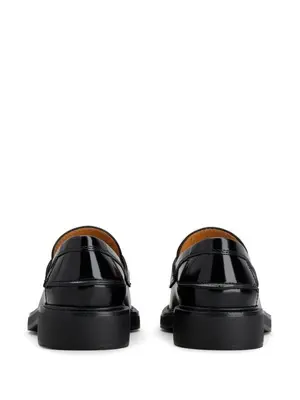 TOD'S Logo-plaque Leather Loafers