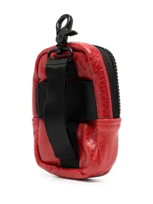 PRIVATE STOCK LABS Leather Zip Pouch - Red
