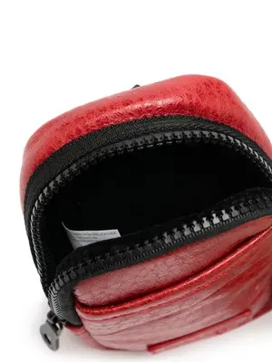 PRIVATE STOCK LABS Leather Zip Pouch - Red