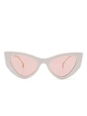 Gucci Double G Cat-eye Sunglasses - Neutrals