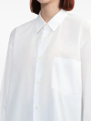 Comme Des Garçons Drop-shoulder Cotton Shirt