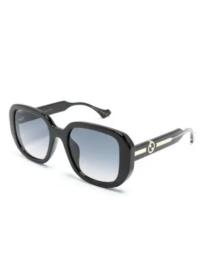 Gucci Interlocking-g Oversize-frame Sunglasses