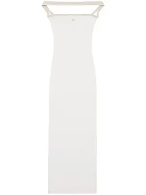 COURREGES Contrast Hyperbole Dress - White