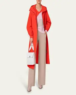 Akris Anouk Small Messenger Bag - Ecru