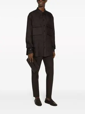 Dolce & Gabbana Flap-pocket Linen Shirt