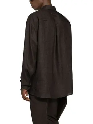 Dolce & Gabbana Flap-pocket Linen Shirt