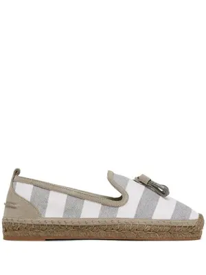 Brunello Cucinelli Striped Canvas Espadrilles