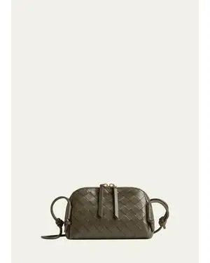 Bottega Veneta Intrecciato Leather Pouch Shoulder Bag - Cypress