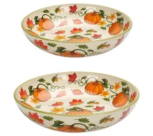 TEMP-TATIONS As Is Seasonal 3-qt & 4-qt Shallowbowlset - One-color