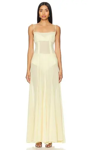 CAMILA COELHO Dia Maxi Dress - Sunlight Yellow