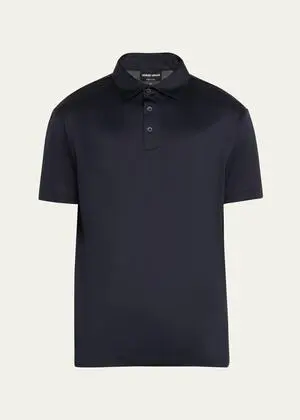 Giorgio Armani Luxe Jersey Polo Shirt