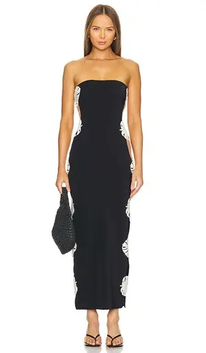 BAHIA MARIA Hoja Rota Maxi Dress - Black