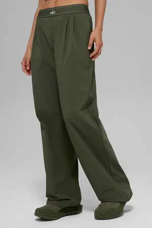 Alo Yoga Suit Up Trouser - Green Olive