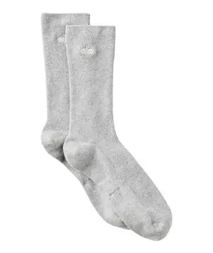Alo Yoga Half-Crew Understated Socks Athletic Heather Grey