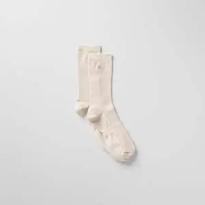 Alo Yoga Half-crew Understated Socks - Bone