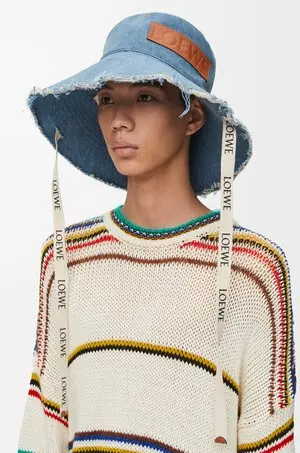 Loewe Denim Fisherman Hat - Blue Denim