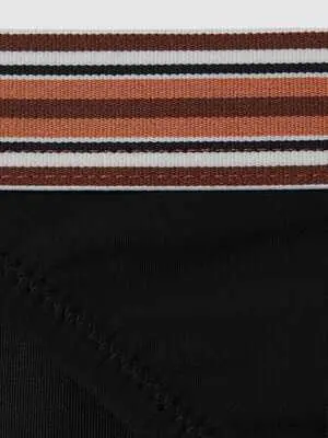 REISS Yve Striped Waistband Bikini Bottom