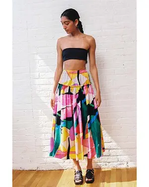Mara Hoffman Mara Hoffman Alejandra Midi Skirt - Nocolor
