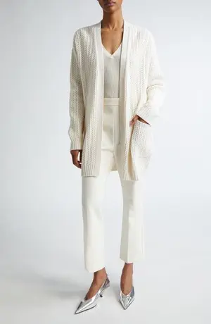 Max Mara Balzac Wool & Cashmere Cardigan - Vanilla