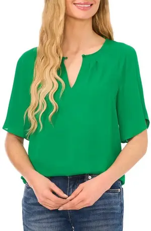CECE DUPRAZ Ruffle Sleeve Top
