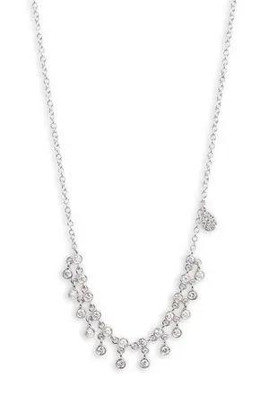 Meira T Diamond Frontal Necklace - White Gold