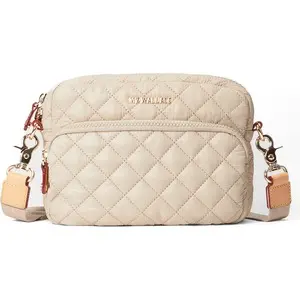 Mz Wallace MZ Wallace Small Metro Quilted Camera Bag Buff