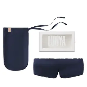 Lunya Weighted Silk Sleep Mask - Deep Blue