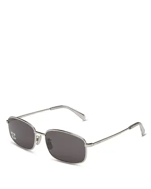 Celine Square Sunglasses, 60mm Silver/gray Solid