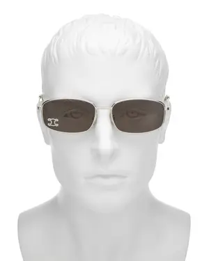 Celine Square Sunglasses, 60mm - Silver/gray Solid