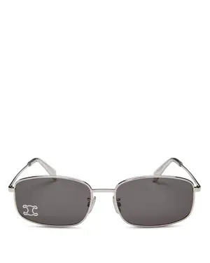 Celine Square Sunglasses, 60mm - Silver/gray Solid
