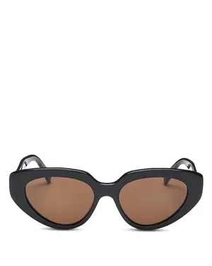 Celine Cat Eye 53mm Sunglasses - Black/brown Solid