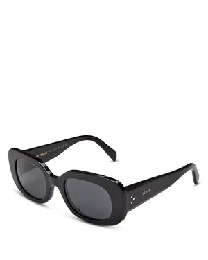 Celine Square Sunglasses, 51mm - Black/gray Solid
