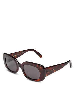 Celine Square Sunglasses, 51mm - Havana/gray Solid