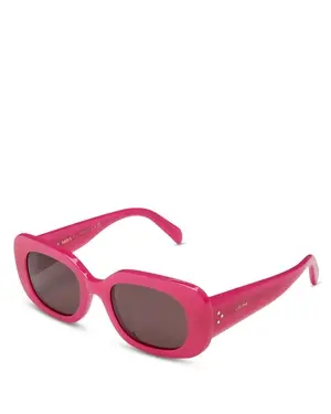 Celine Square Sunglasses, 51mm - Pink/brown Solid