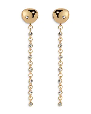 Ettika Polished Chain Link Drop Earrings - Gold