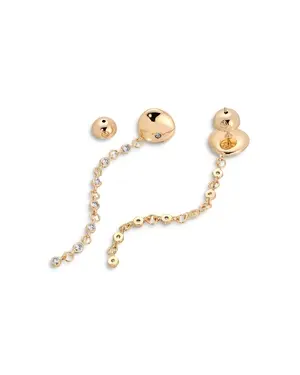 Ettika Polished Chain Link Drop Earrings - Gold