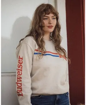 Junk Food Clothing Budweiser Striped Fleece