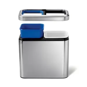 SIMPLEHUMAN 20 Liter Recycling Office Trash Can