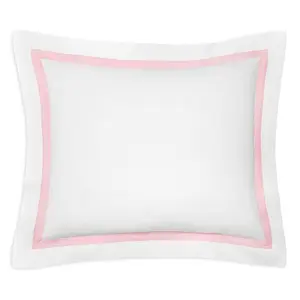 SFERRA Estate Sham, Standard - White/carnation