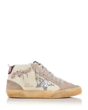GOLDEN GOOSE Mid Star Low Top Sneakers - White Multi