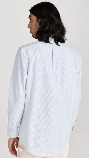 Polo Ralph Lauren Classic Fit Striped Oxford Shirt - Blue/white Stripe