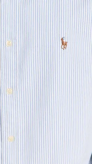 Polo Ralph Lauren Classic Fit Striped Oxford Shirt - Blue/white Stripe
