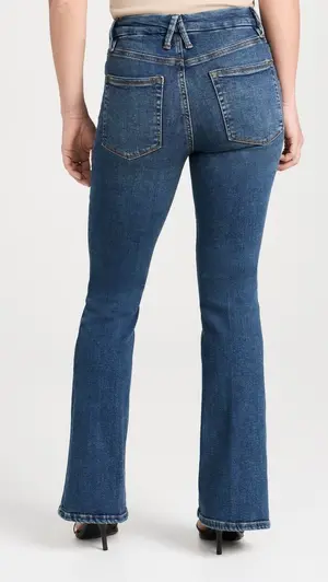 Good American Petite Flare Jeans